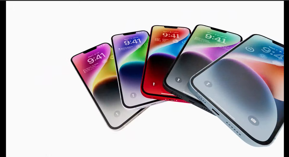 iMoD on Twitter: "iPhone 14 ดีไซน์เดิม มีรอยบากเหมือนเดิม มีสีม่วงใหม่ตามคาดเลย #AppleEvent # ...