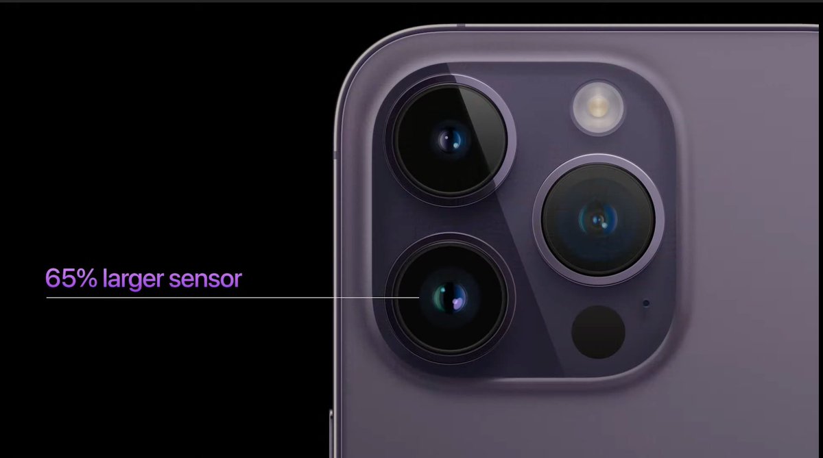iMoD on Twitter: "กล้องหลัง iPhone 14 Pro Apple จัดให้อย่างโหด 48 ล้านพิกเซลไปเลย เซนเซอร์ใหญ่ ...