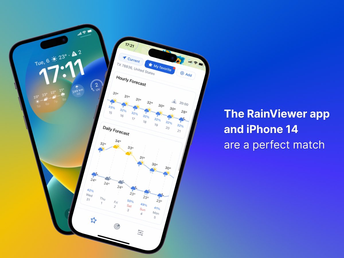 RainViewer 🇺🇦 on Twitter: "We got inspired by today's #AppleEvent and are in love with the way ...