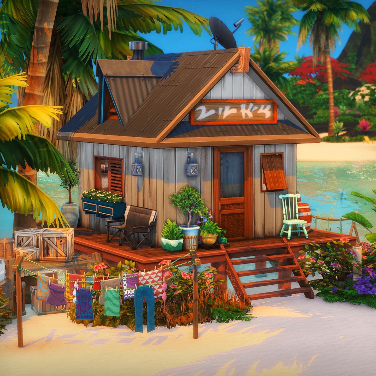 Simmary on Twitter: "🐠Tiny Beach Shack🐠 A little home in Sulani for a fisherman☺️ Speedbuild ...