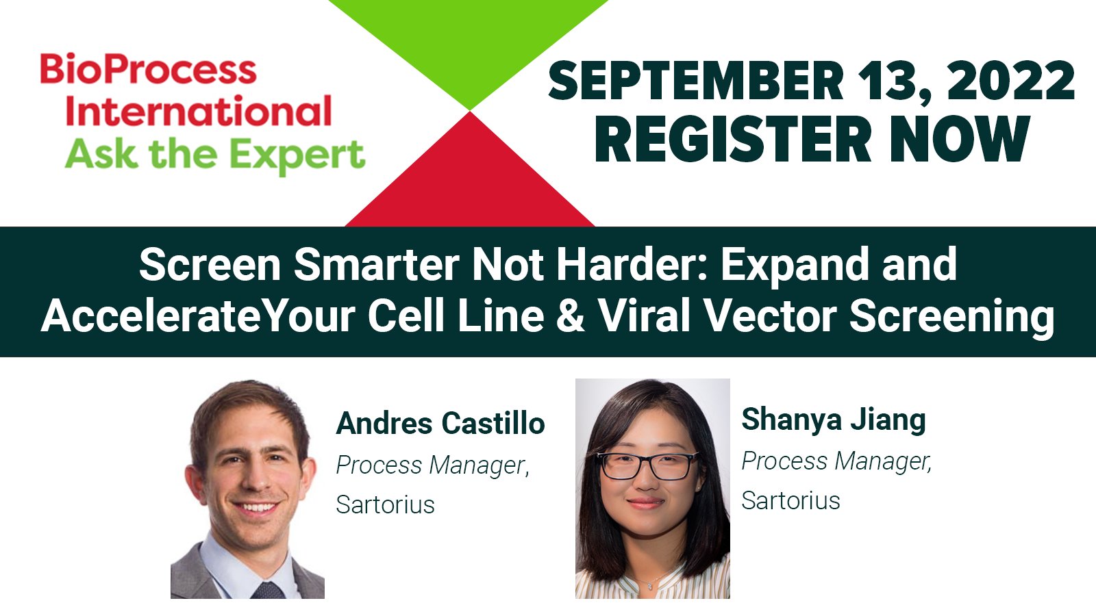 BioProcess Intl. on Twitter: "Join us for a #BPIAskTheExpert on "Screen Smarter Not Harder ...