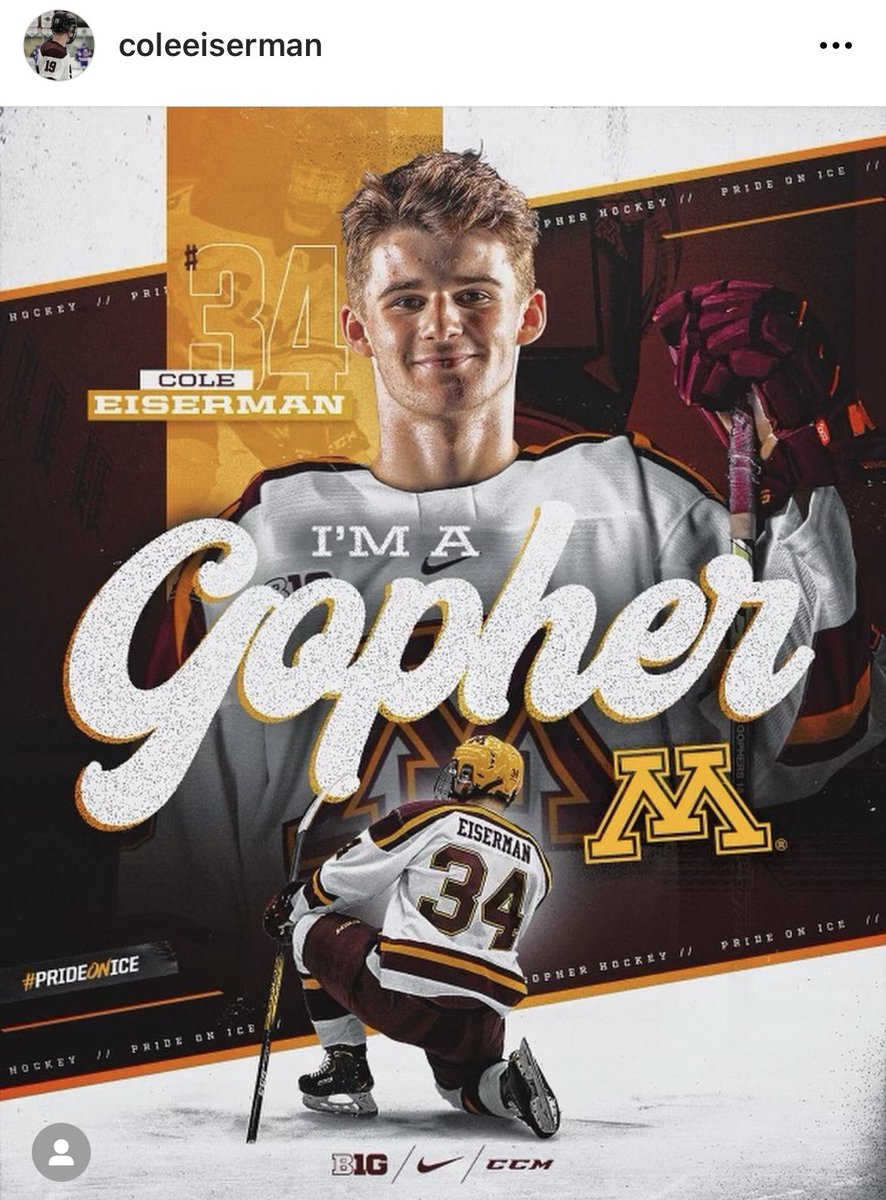 Puck Preps on Twitter: "Absolutely massive! Minnesota lands the top 2006 American recruit Cole ...