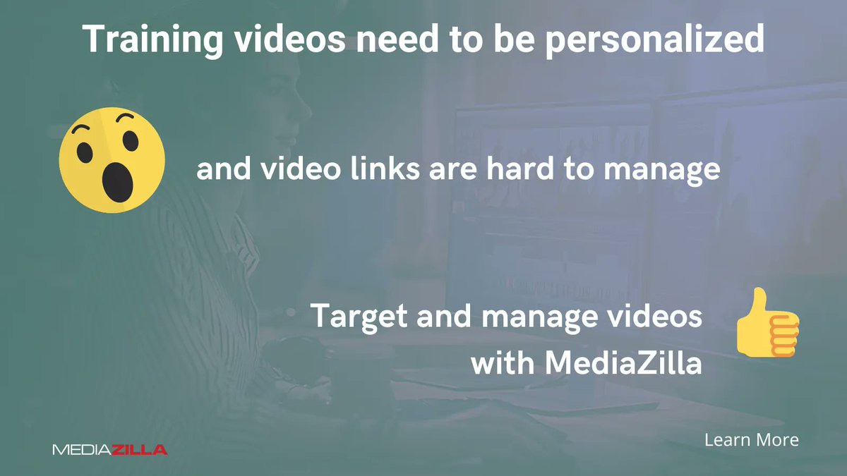 MediaZilla on Twitter: "Need to personalize training videos? and without managing all the video ...