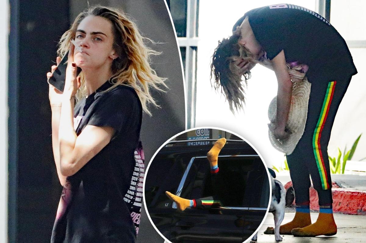 Page Six on Twitter: "Fans concerned by shoeless Cara Delevingne's erratic airport behavior ...