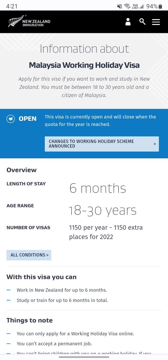 TravelsiaMY on Twitter: "Visa Working Holiday New Zealand dibuka kembali harini untuk menampung ...