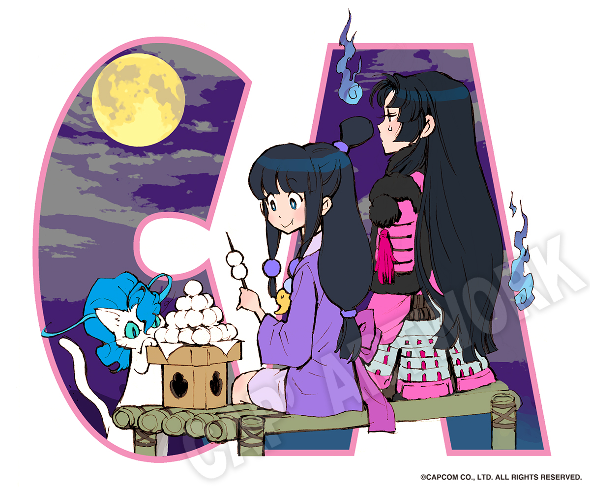 カプコン公式 CAP’ARTWORK on Twitter: "今週末は中秋の名月です。綺麗な満月が見れると良いですね（SHOEI）@nishi_katsu #カプコンアートワーク https ...