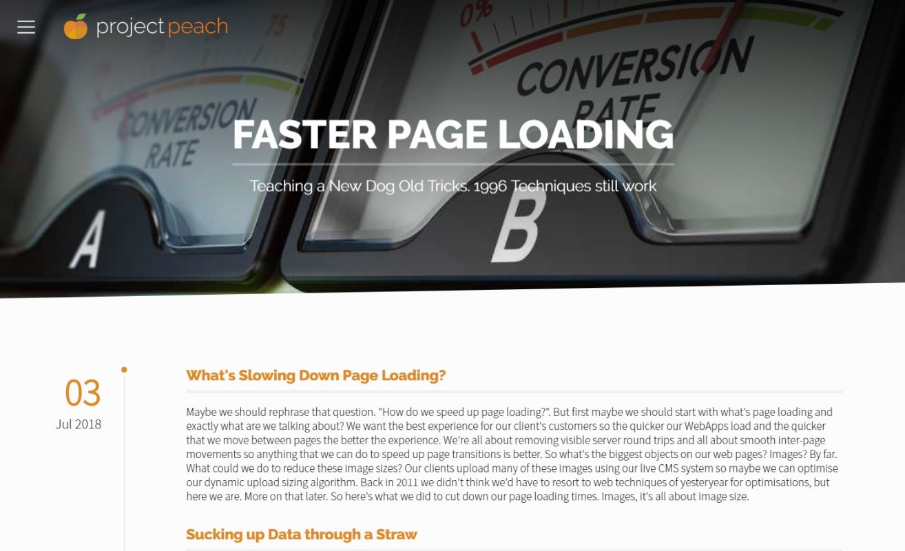 Project Peach on Twitter: "Blog: Faster #WebPage Loading https://t.co/FcgRAuQ2FD Teaching a NEW ...