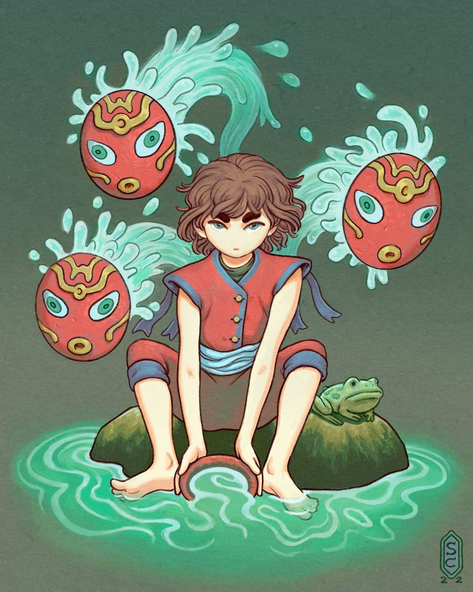 「Prince of the Kappas 」|Sam Carrのイラスト