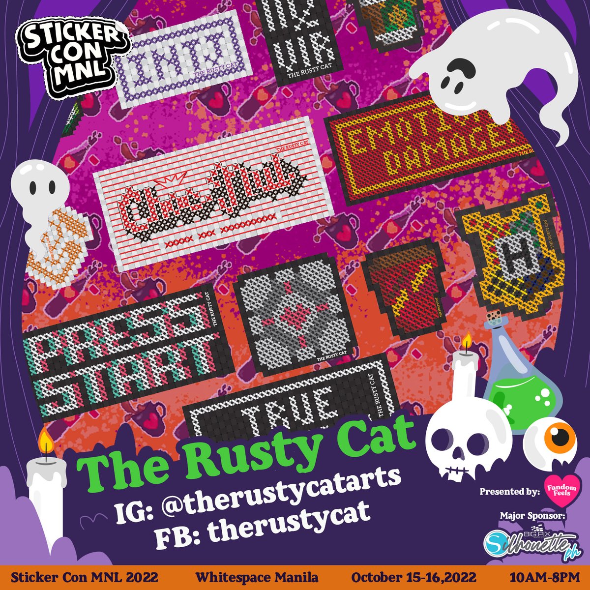 Sticker Con MNL on Twitter: "SCM 2022 EXHIBITOR SPOTLIGHT 025: 👻 The Rusty Cat 👻 The Rusty Cat ...