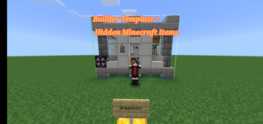 MCPEDL on Twitter: "Custom Flat Land with Unobtainable Items [Builder Template + Hidden ...