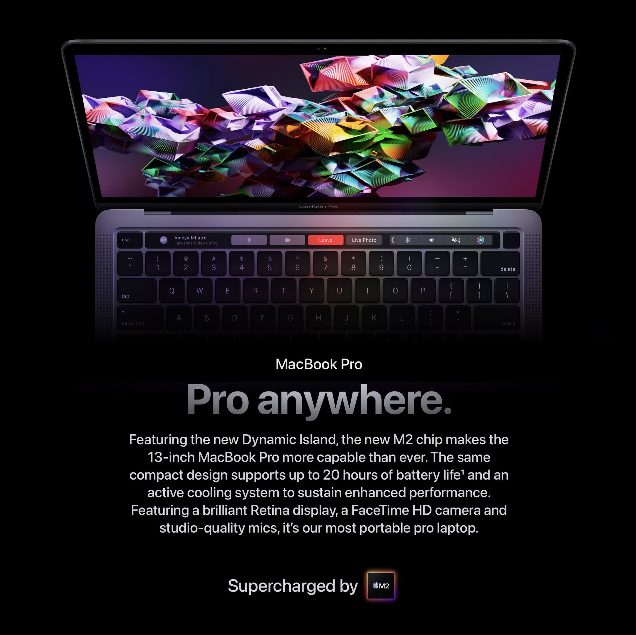 Basic Apple Guy on Twitter: "BREAKING: Apple introduces new M2 MacBook Pro with the Dynamic ...