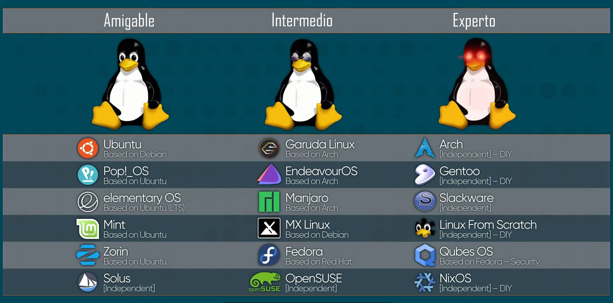 Ricardo Redondo 💻💡 on Twitter: "Niveles Linux: Amigable a Experto https://t.co/VbIJ2PexTl" / Twitter