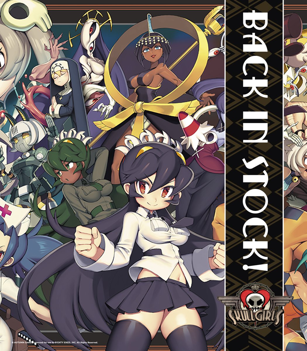 Eighty Sixed on Twitter: "🚨 The Limited Edition @Skullgirls 10th Anniversary tee is finally back ...