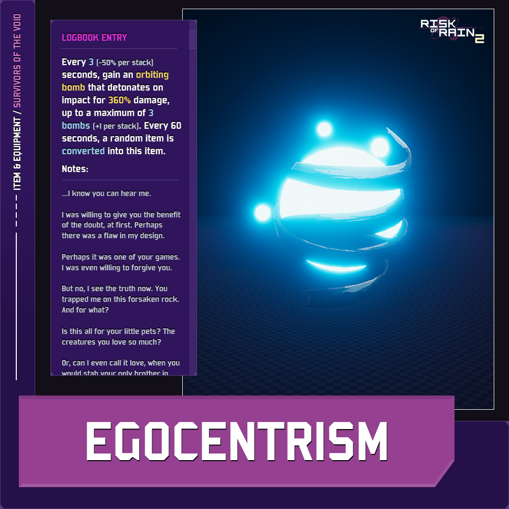 Risk of Rain 2 on Twitter: "Some items make it all about themselves. Egocentrism is a lunar item ...