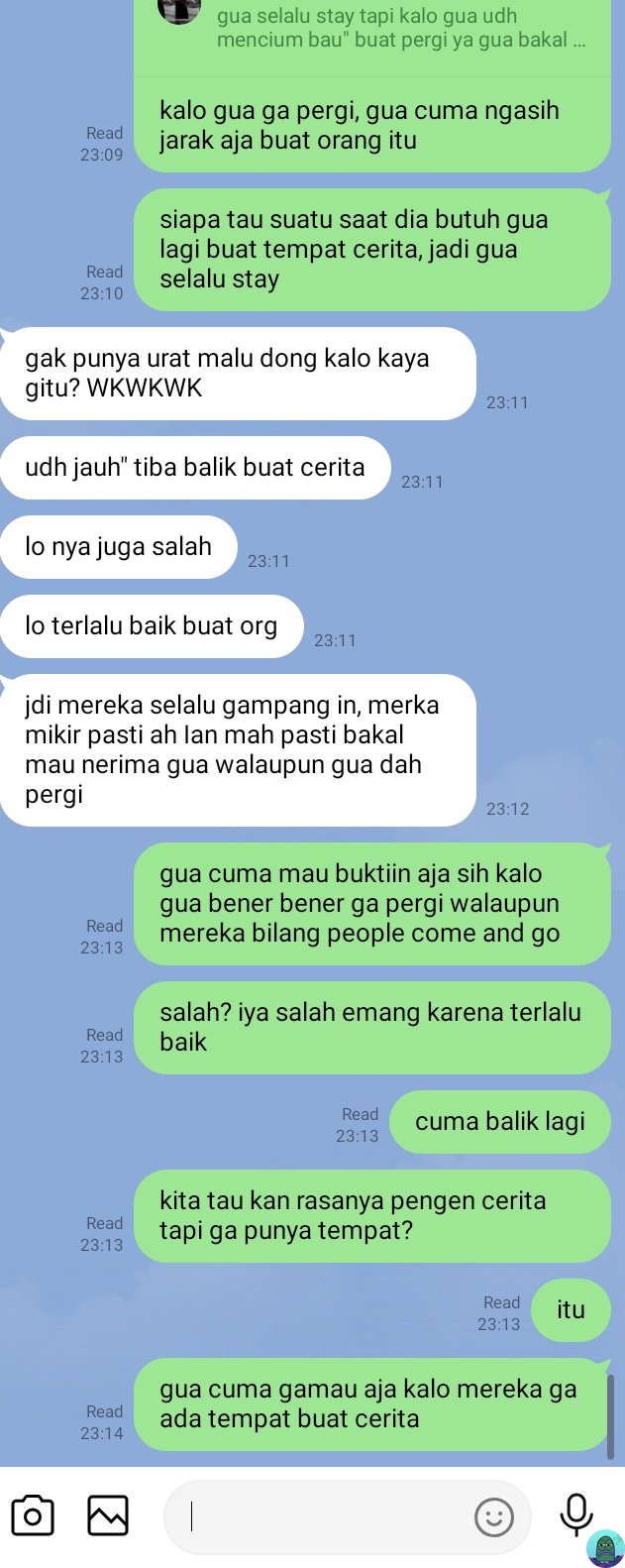 Tanyarl ㅡ Dilarang 🔞 on Twitter: "💚 salah ga sih kalo punya pemikiran kaya gini?😔😔 https://t.co ...