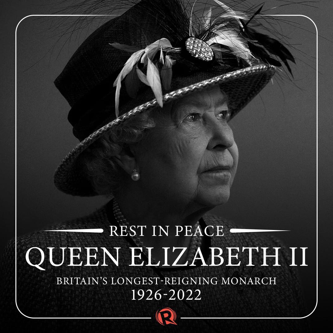 Rappler on Twitter: "BREAKING. Queen Elizabeth II dies at age 96 on Thursday, September 8 ...