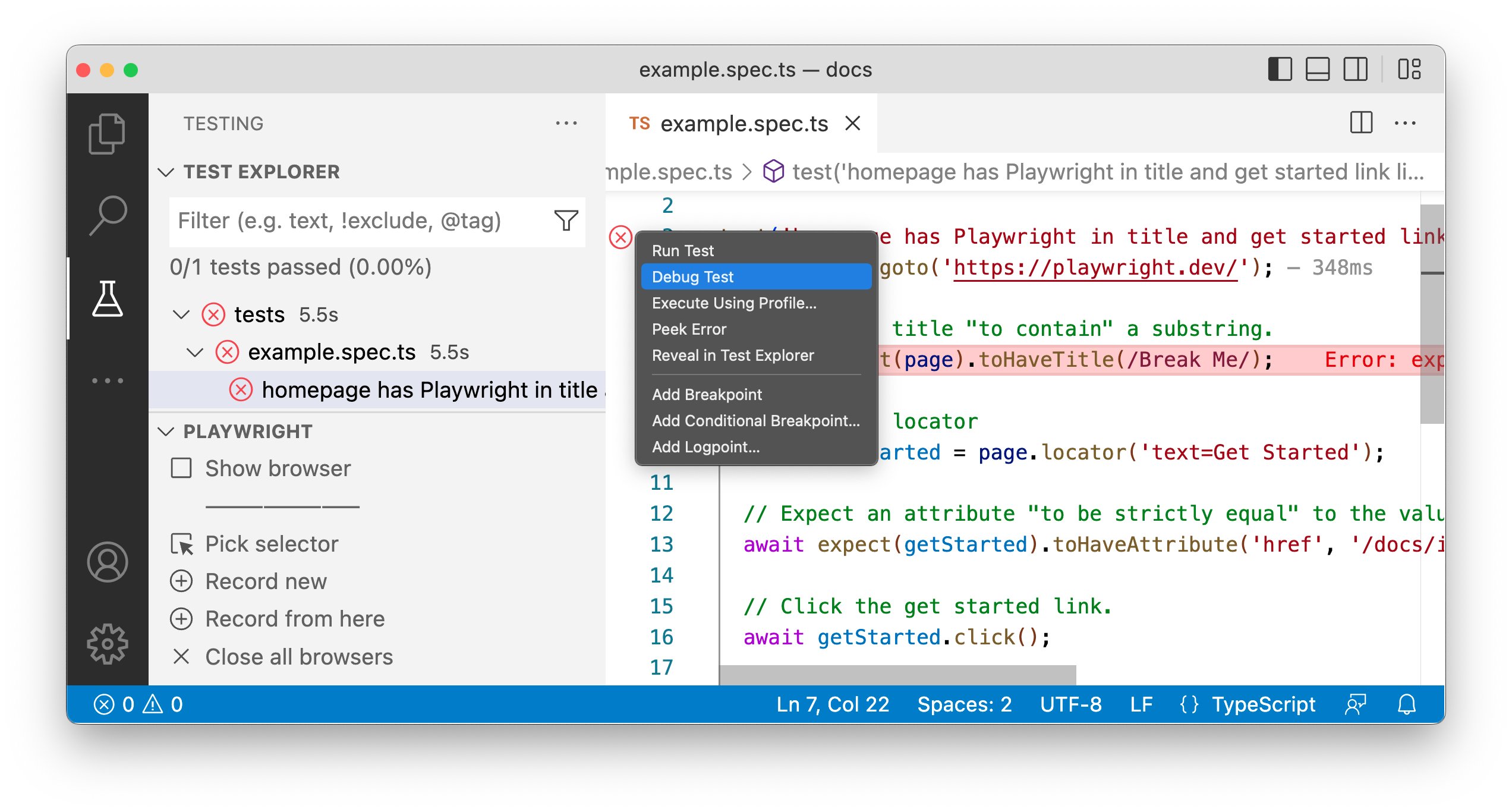 Debbie O'Brien 🎭 on Twitter: "Getting Started with @playwrightweb using Visual Studio @code and ...