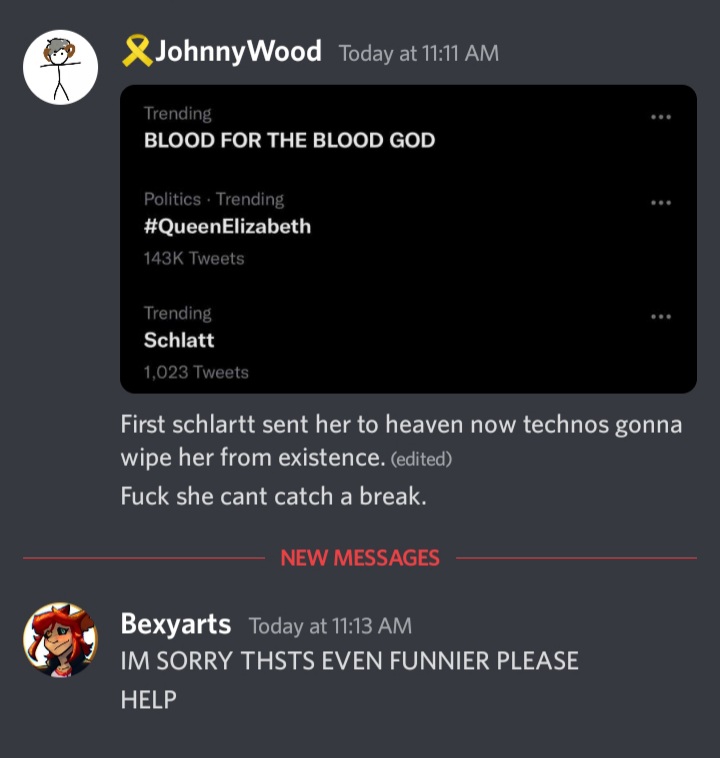 Oddly Art, Slime Vtuber/Artist on Twitter: "RT @JJohnnyWood: BLOOD FOR THE BLOOD GOD LETS GOOO ...