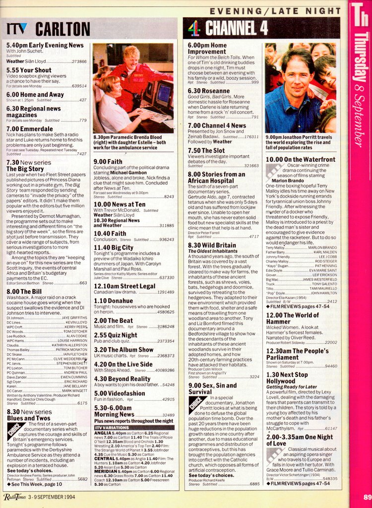 Graeme Wood on Twitter: "RT @woodg31: TV📺8/9/94 ITV 4.45:Bad Influence 5.10:After 5 5.40:News 6. ...