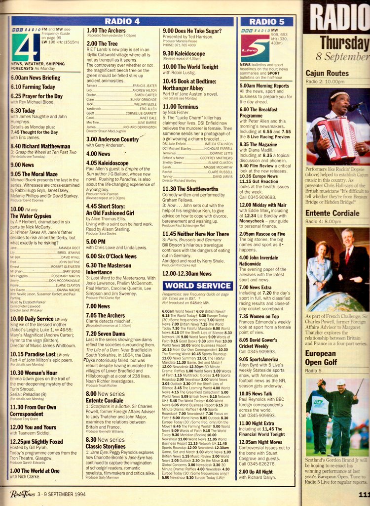 Graeme Wood on Twitter: "RT @woodg31: TV📺8/9/94 ITV 4.45:Bad Influence 5.10:After 5 5.40:News 6. ...