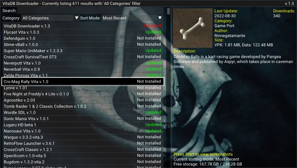 Rinnegatamante on Twitter: "Experimenting with the new themes system in VitaDB Downloader"
