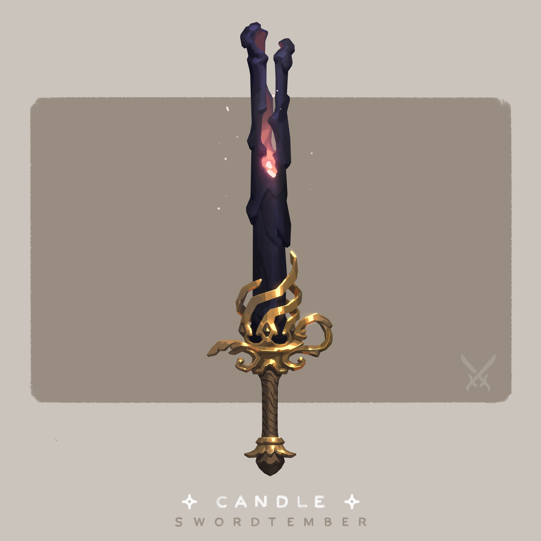 Kuru on Twitter: "Here's another one: CANDLE! Decided to go for a dark one for a change ...