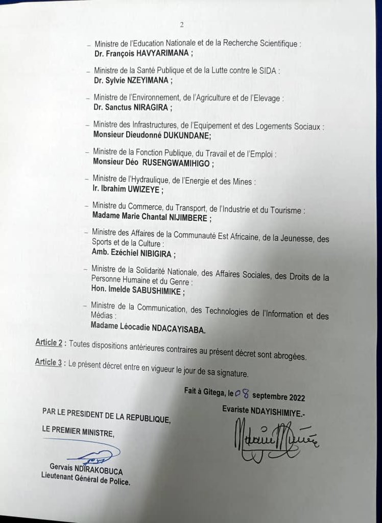 SOS Médias Burundi on Twitter: "#Burundi 🇧🇮 : D’autres nouveaux visages sont Audace Niyonzima ...