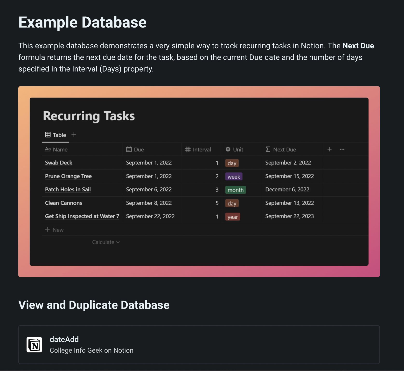Thomas Frank on Twitter: "Just published a COMPLETE reference guide for @NotionHQ formulas ...