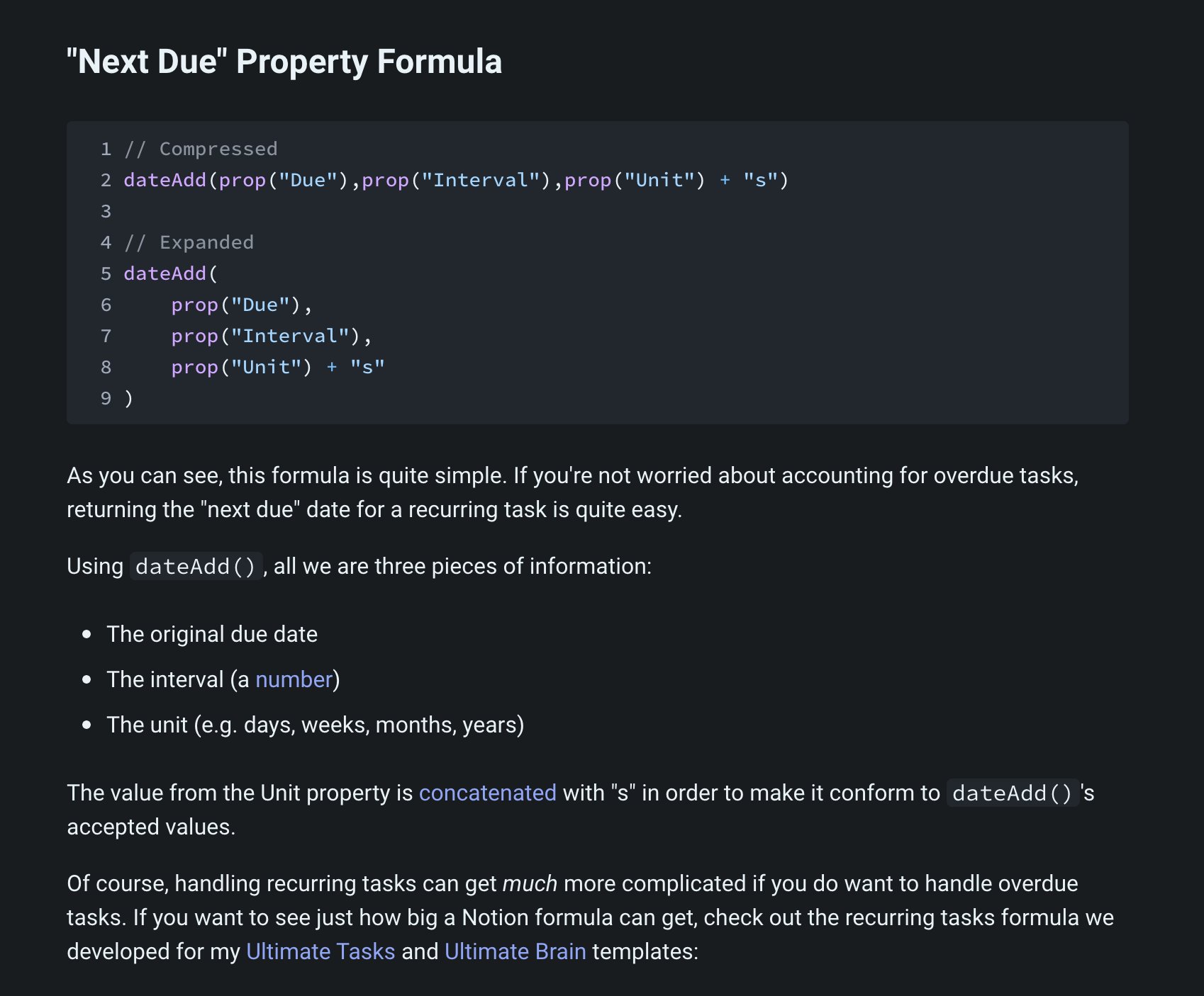 Thomas Frank on Twitter: "Just published a COMPLETE reference guide for @NotionHQ formulas ...
