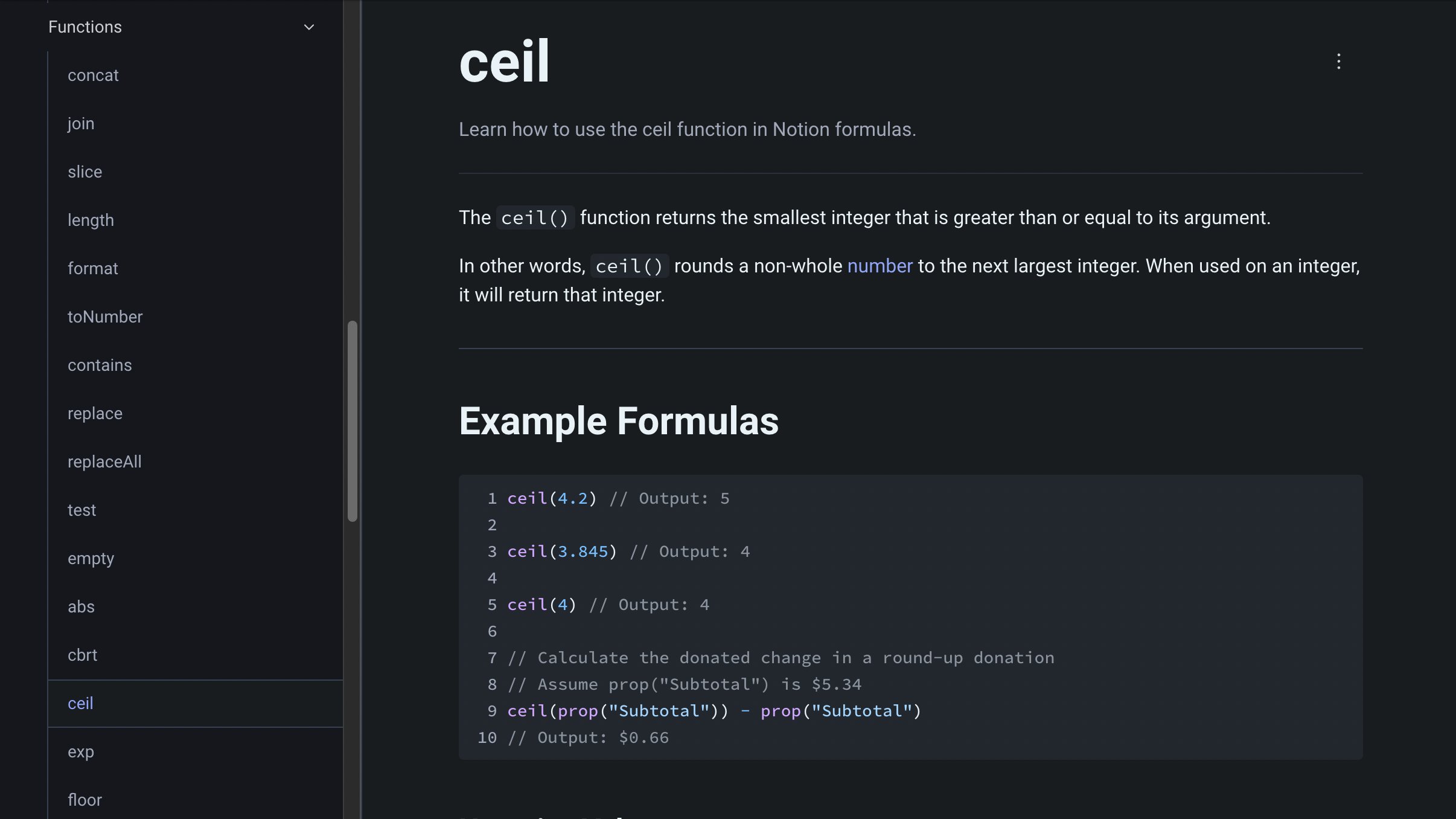 Thomas Frank on Twitter: "Just published a COMPLETE reference guide for @NotionHQ formulas ...