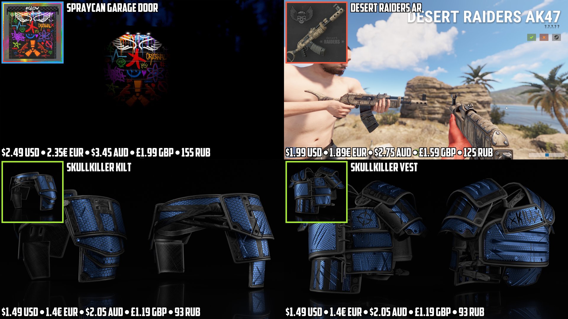 Rust Item Store on Twitter: "🚨 NEW LIMITED ITEM STORE 🚨 https://t.co/sR2MXEplhR #rust #playrust ...