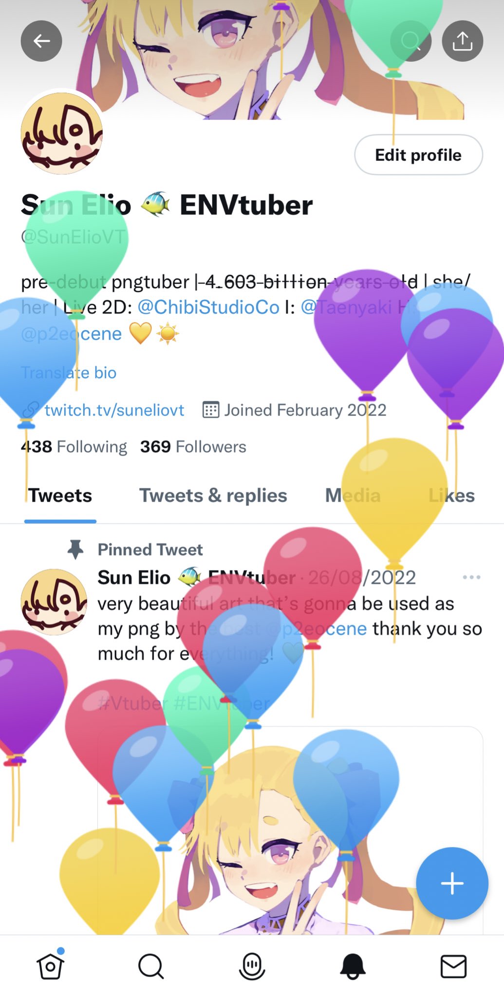 Sun Elio 🐠 ENVtuber on Twitter: "this vtuber has borth balloons? https://t.co/RA4eHcfsuC" / Twitter