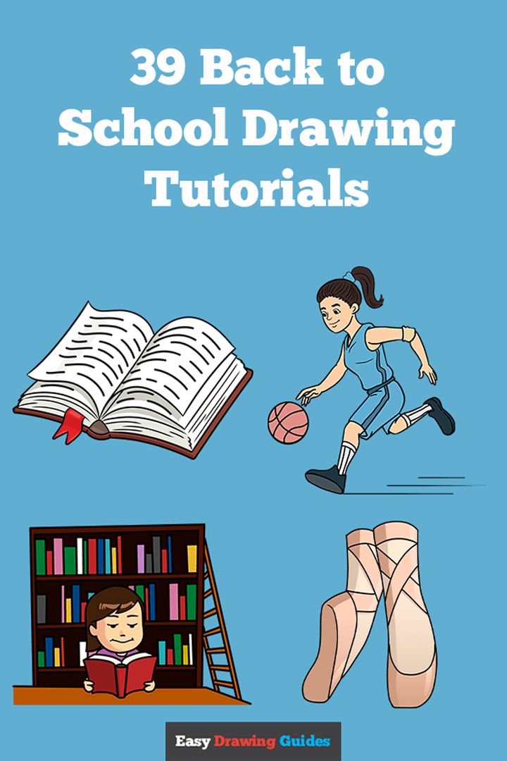 Easy School Drawing