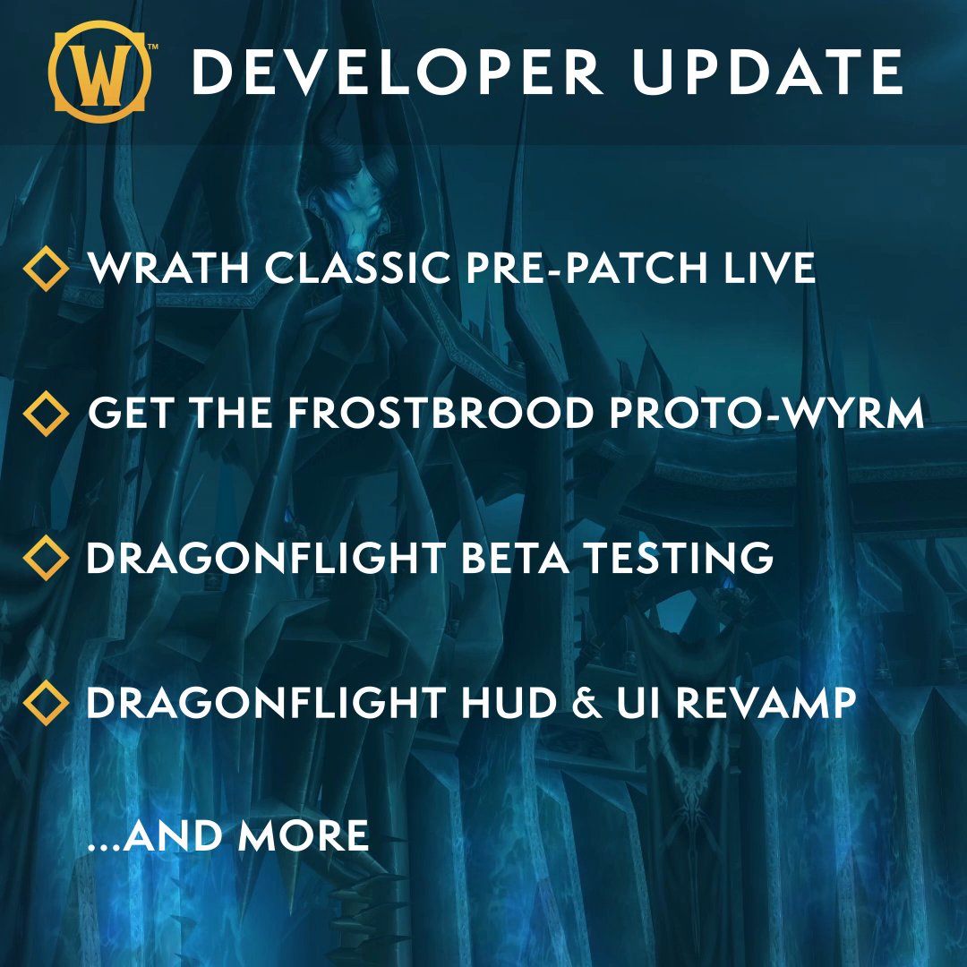 Beta news, #WrathClassic updates, and more! Read this week's Dev Update ...