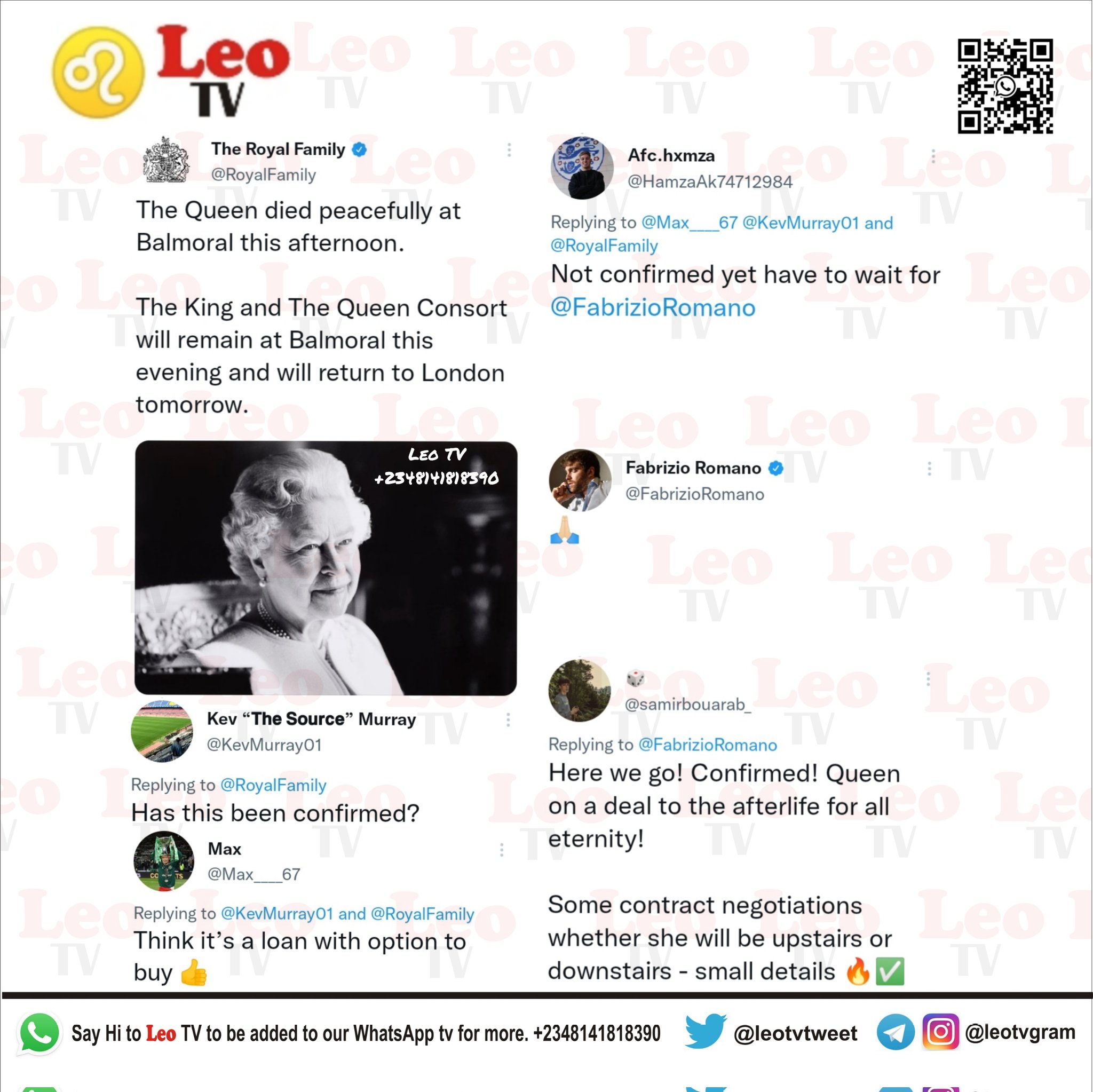 Leo TV 🦁💀 on Twitter: "Today's meme thread 💀💀😂😂 @_theladymo 😂 From Queen Elizabeth's death 💀 to ...