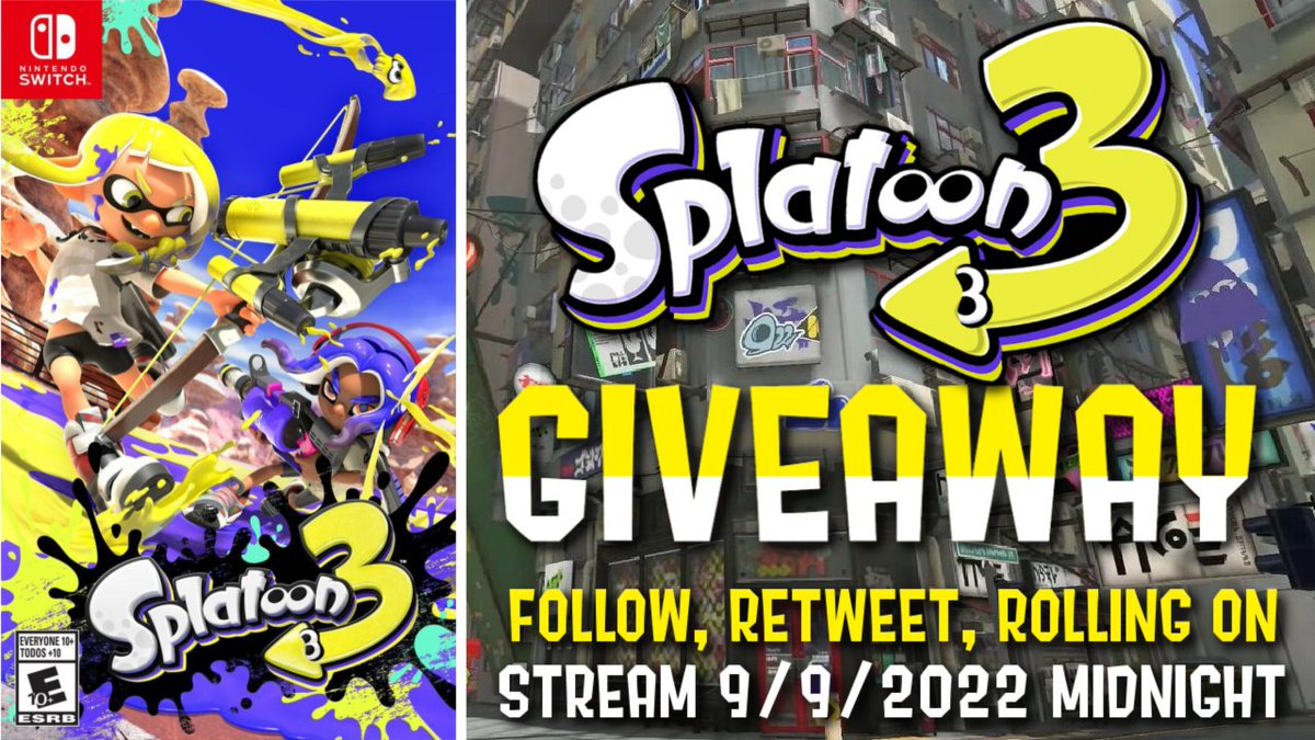 Beacon Of Nick On Twitter 🟡🟣giving Away 1 Copy Of Splatoon 3 🟣🟡 To