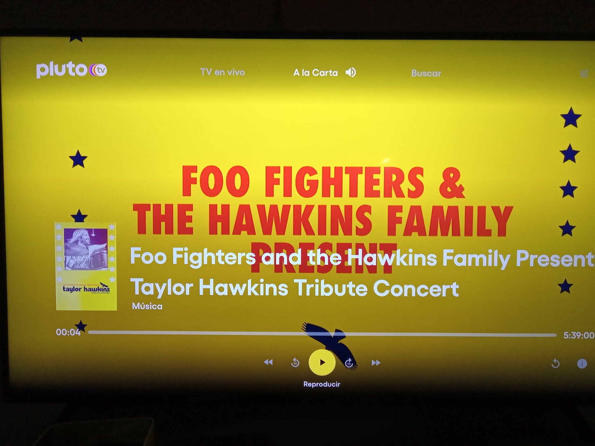 Frutisha 💫 on Twitter: "En Pluto TV está el Tributo a Taylor Hawkings completo. Eso. https://t ...
