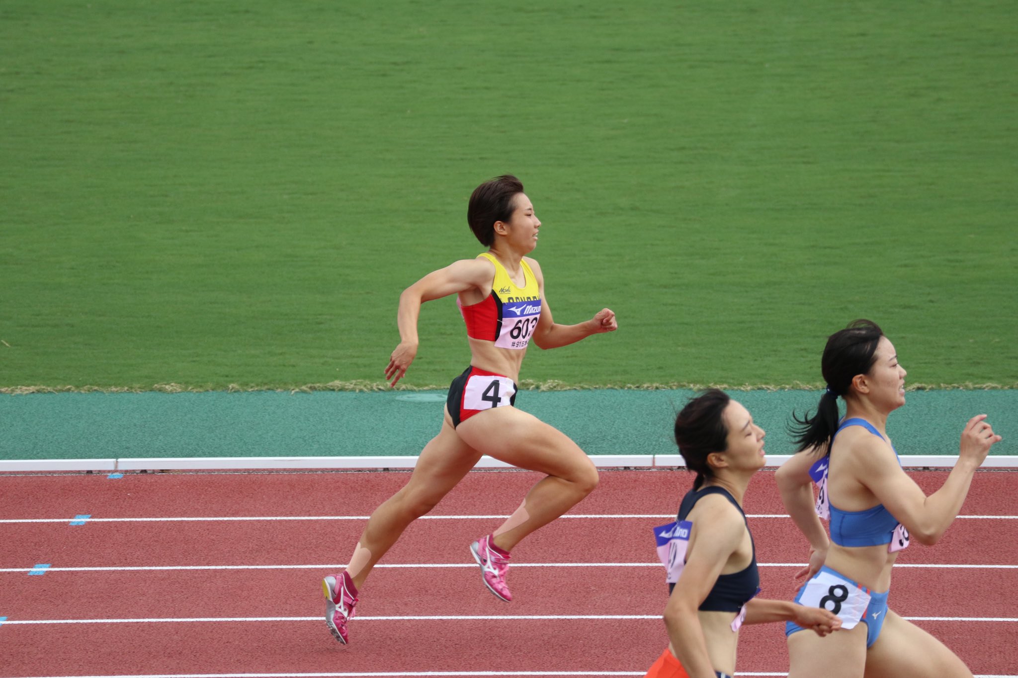 園田学園女子大学 陸上競技部 on Twitter: "日本インカレ🦖 400m 予選 安藤④ 56''19 本岡③ 57''21 安達② 55''16 安達②が18:00から行われる決勝に ...