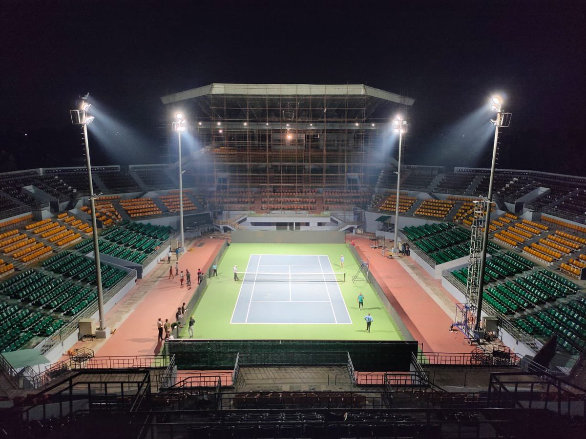 Chennai Updates on Twitter: "This is how the SDAT Tennis Stadium at ...