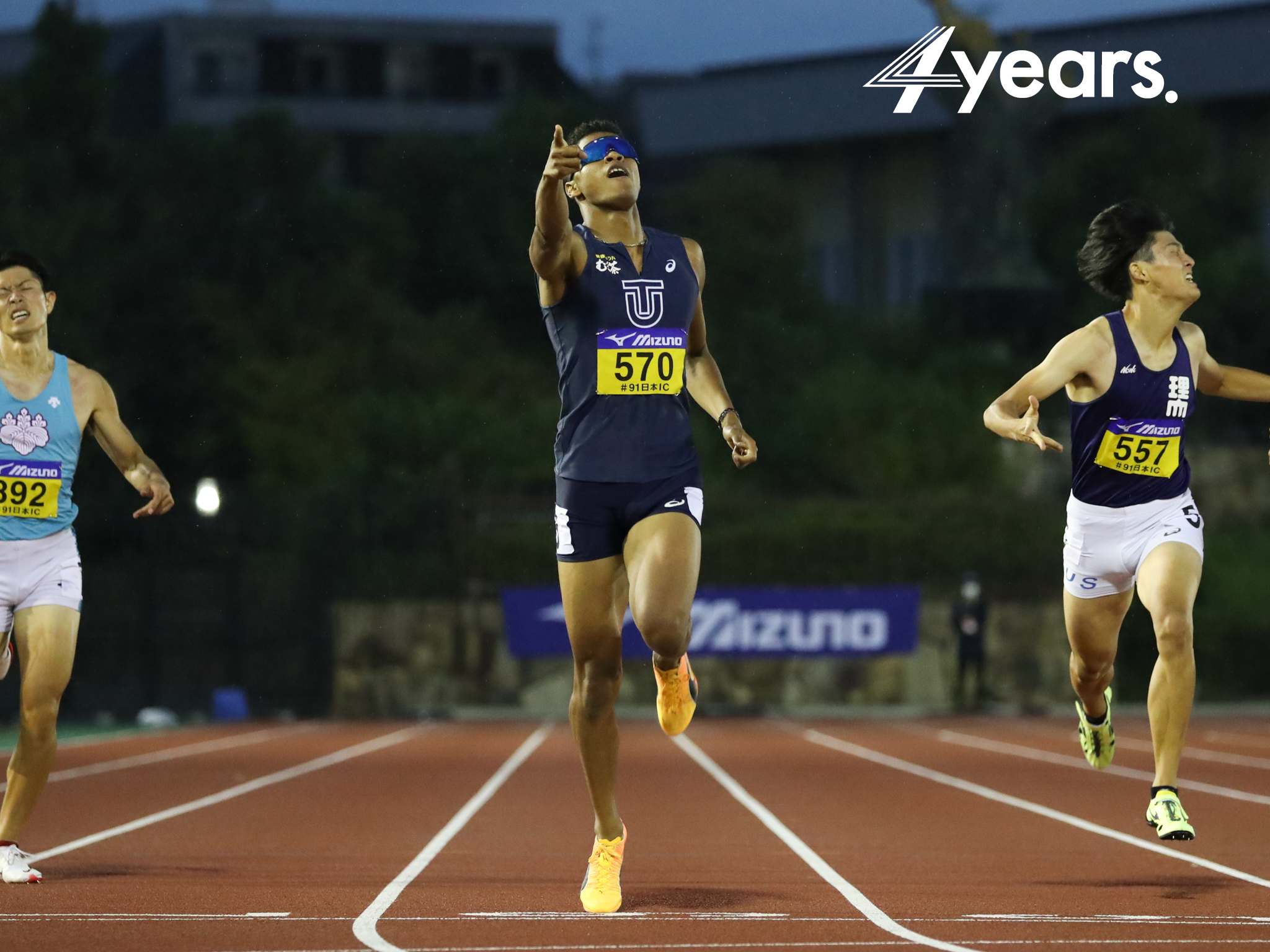 4years. on Twitter: "#91日本IC #日本インカレ 男子400m決勝 優勝 中島佑気ジョセフ(東洋大3年) 46秒18 大会前に取材した際、大学4年間の目標として「4年 ...