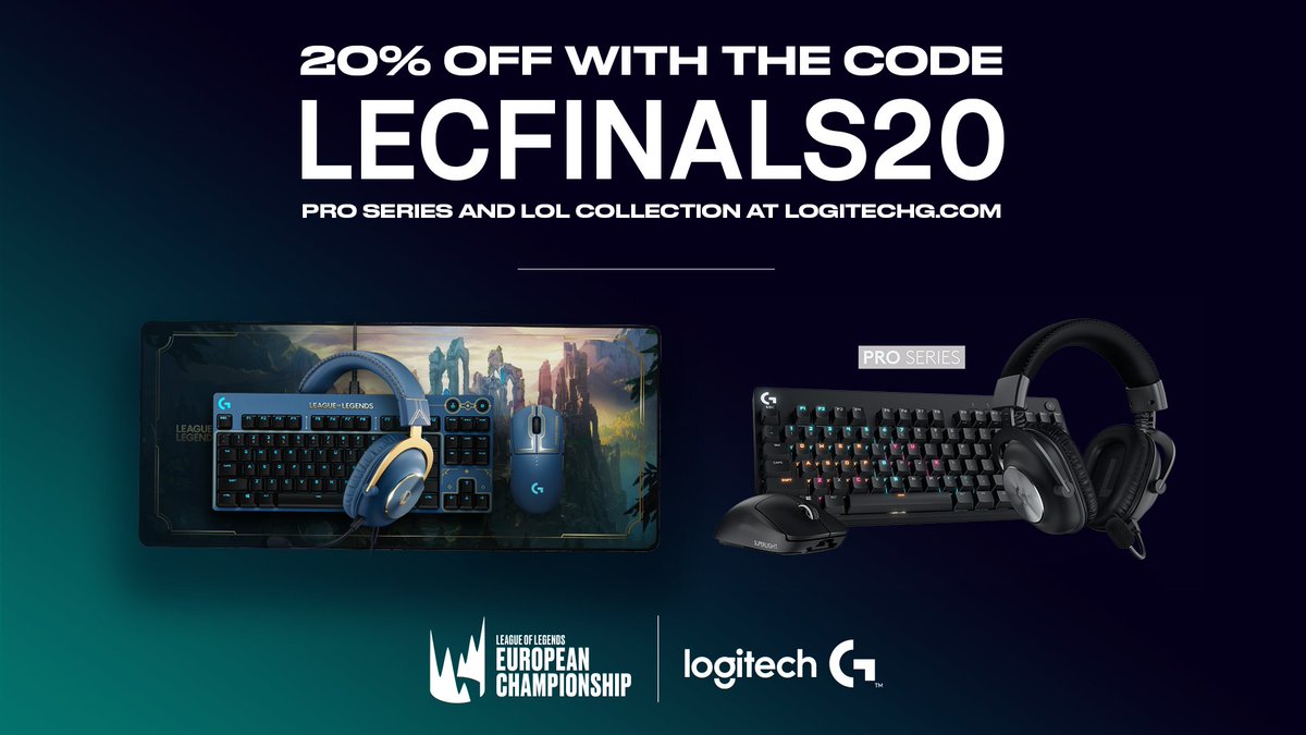 Logitech G on Twitter: "Let's celebrate the @LEC Finals with something extra special 🎊. From ...