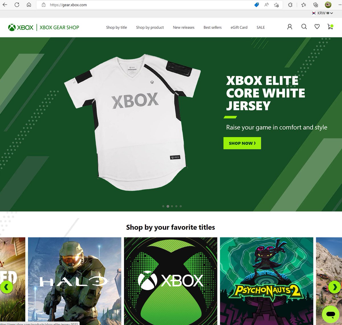 Xbox 공식 굿즈 쇼핑몰 "Xbox 기어 샵 (Xbox Gear Shop)" - 한국 원화 결제 및 한국 배송 가능 (출처 ...