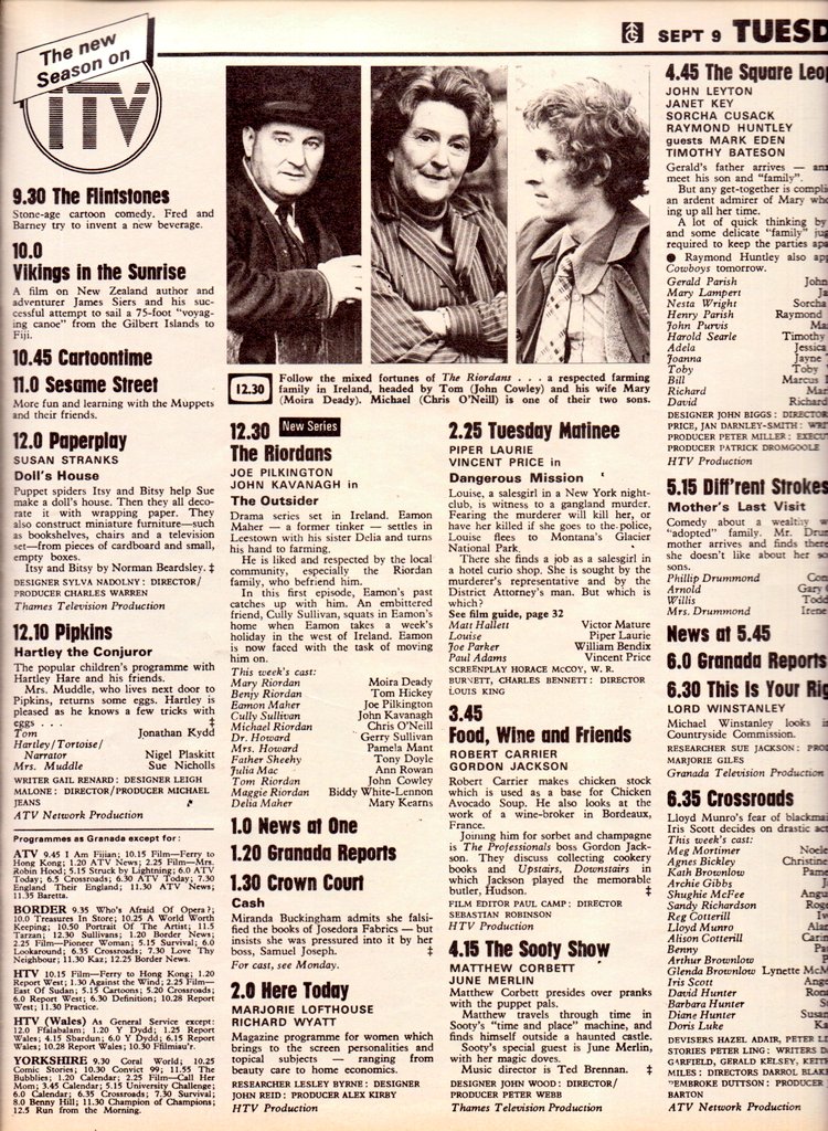 Graeme Wood on Twitter: "RT @woodg31: TV📺9/9/80 ITV 4.45:The Square Leopard 5.15:Diff'rent ...