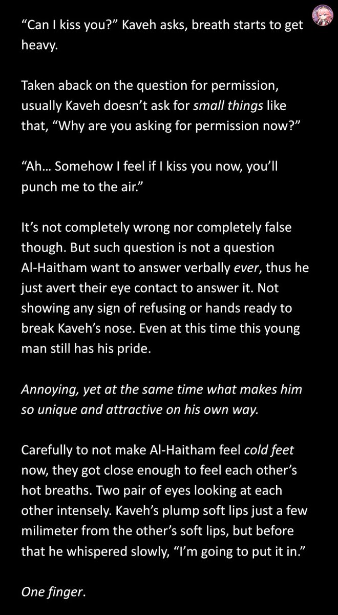 GABUNG KOMUNITAS FANFIC 📌 on Twitter: "Au! Cw // bxb , kavetham , kaveh x al-haitham , nsfw ...