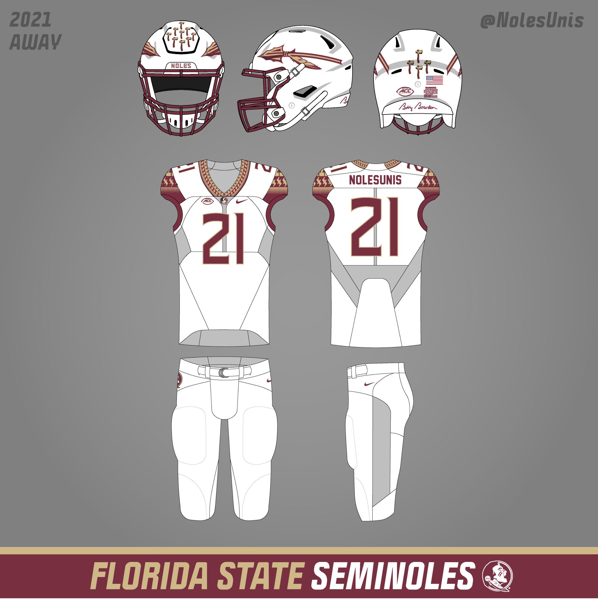 Florida State Seminoles Football Uniforms