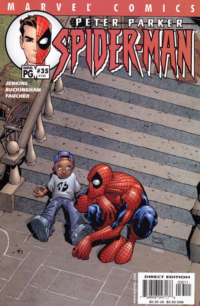 Spider-Man aide un jeune afro-américain qui vit dans un quartier ...