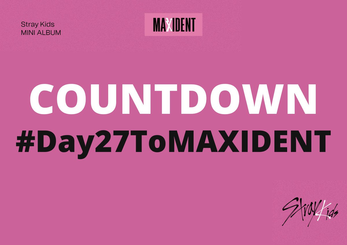 Stray Kids Global 💗 on Twitter: "💗 MAXIDENT COUNTDOWN 💗 In order to keep the hype for this ...