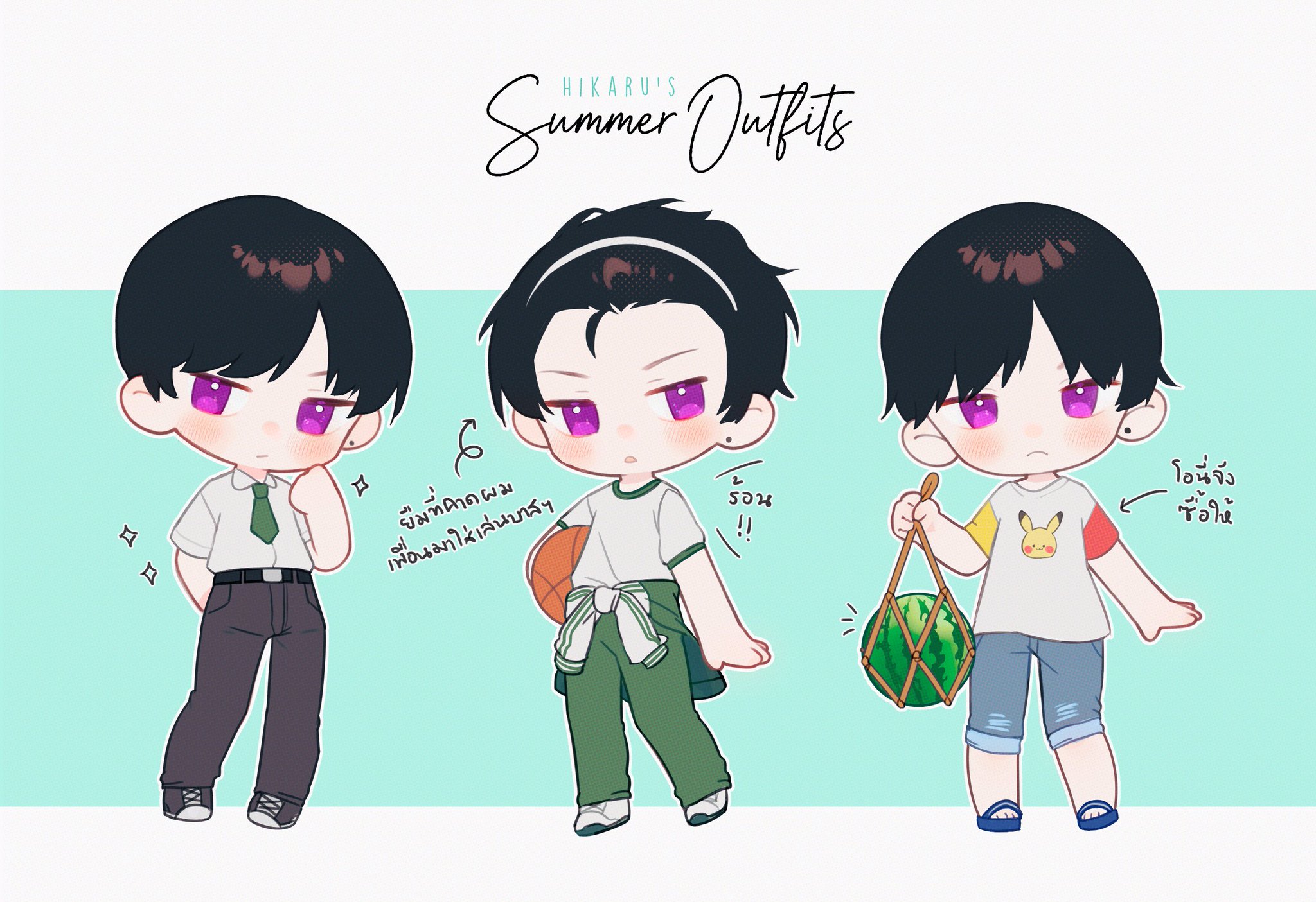 Hikaru on Twitter: "(แฟชึ่นฤดูร้อน! 🌞) https://t.co/mMaR5hHEyL" / Twitter