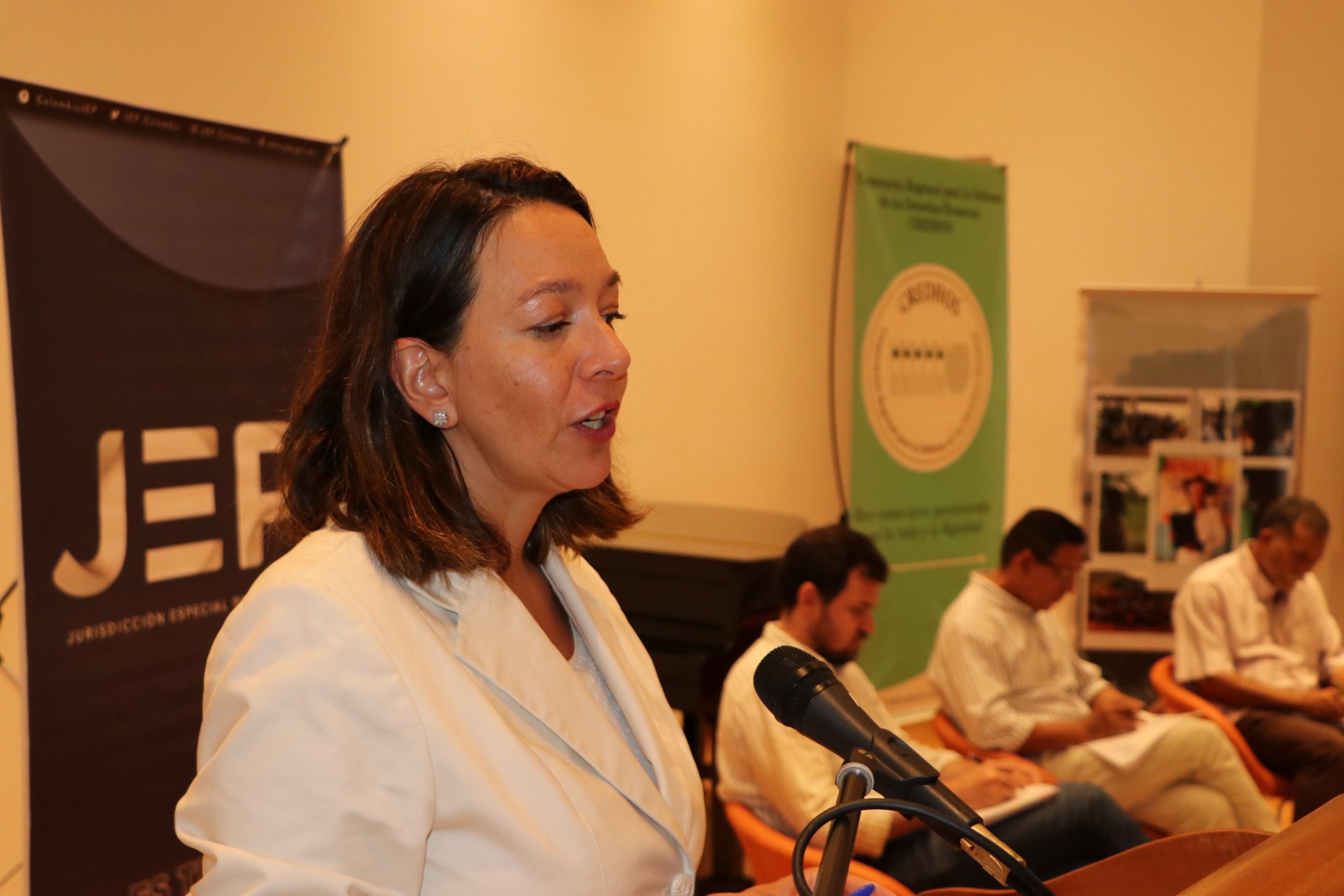 CREDHOS Paz on Twitter: "Magistrada de la @JEP_Colombia Catalina Díaz, encargada del Magdalena ...