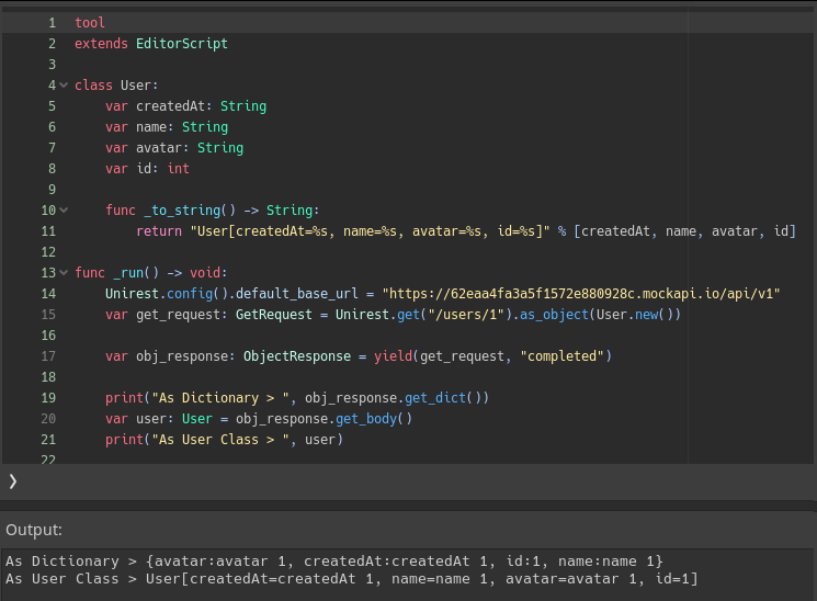 Faisal on Twitter: "RT @fenixhub: With gdscript Unirest you can now POST and GET json data ...
